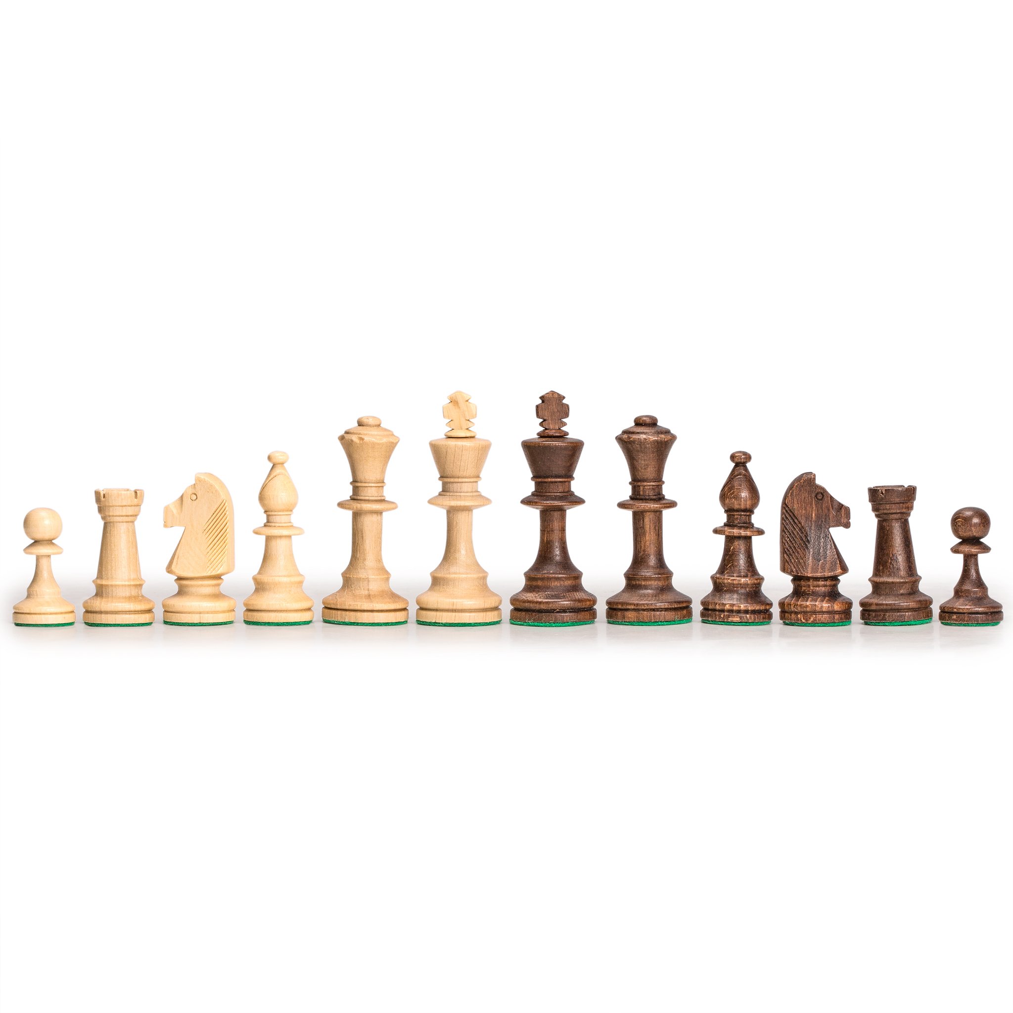 Wegiel Handmade European Professional Tournament Chess Pieces With Wood Storage Case