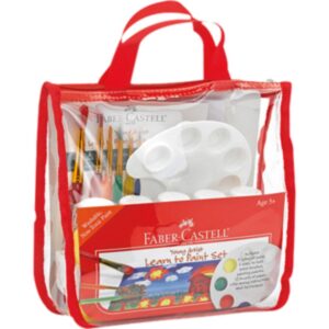 Faber-Castell Young Artist Learn to Paint Set - Washable Paint Set for Kids