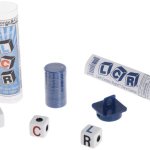 Left Right Center LCR Dice Game White