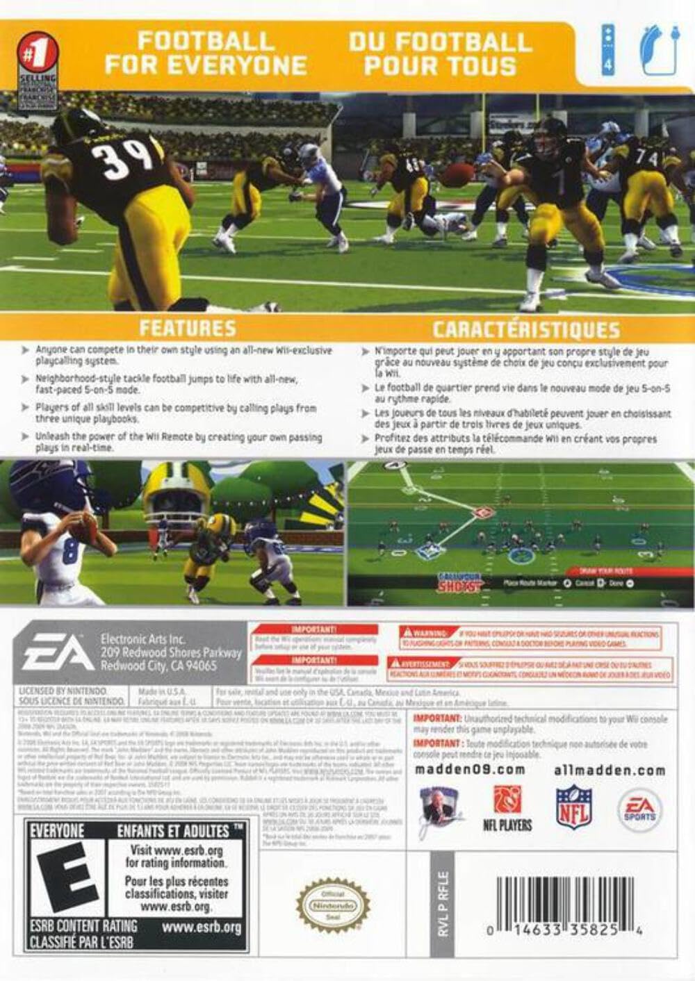 Madden NFL 09 All-Play - Nintendo Wii