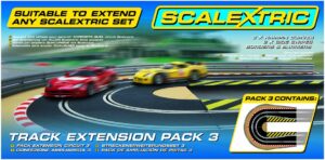 scalextric c8512 track extension pack - 2x hairpin curves 2 side swipes borders barriers, large