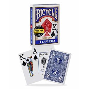 Bicycle Jumbo Playing Cards, 12-pack Red/Blue