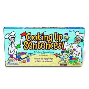 Learning Resources Cooking Up Sentences Game, 2-4 Players, Ages 7+