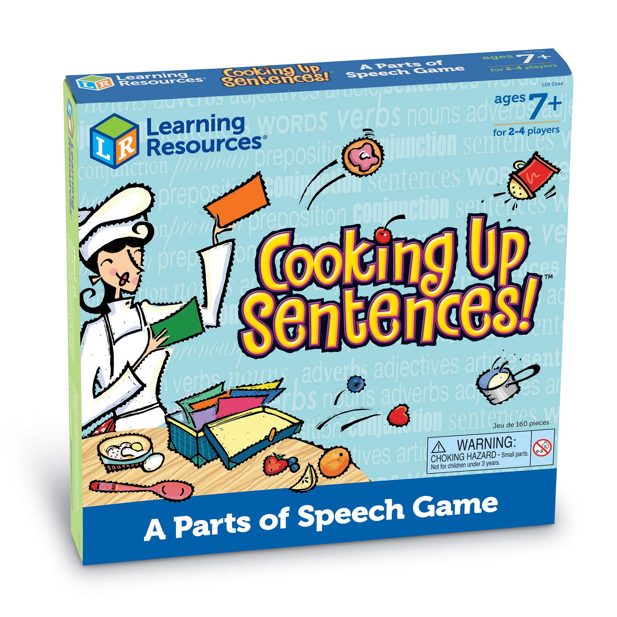 Learning Resources Cooking Up Sentences Game, 2-4 Players, Ages 7+