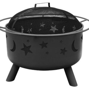 Landmann 28345 Big Sky Stars and Moons Firepit, Black