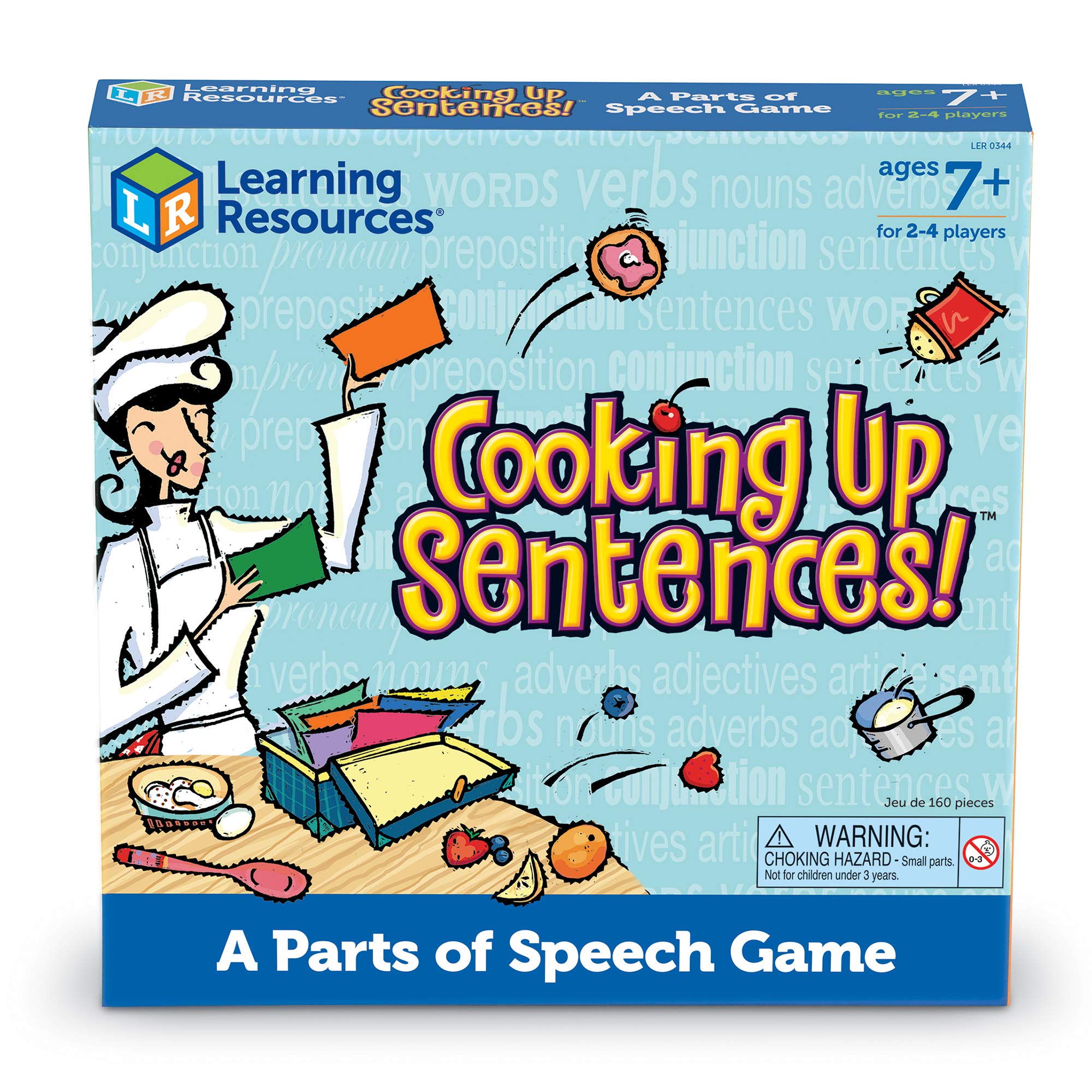 Learning Resources Cooking Up Sentences Game, 2-4 Players, Ages 7+