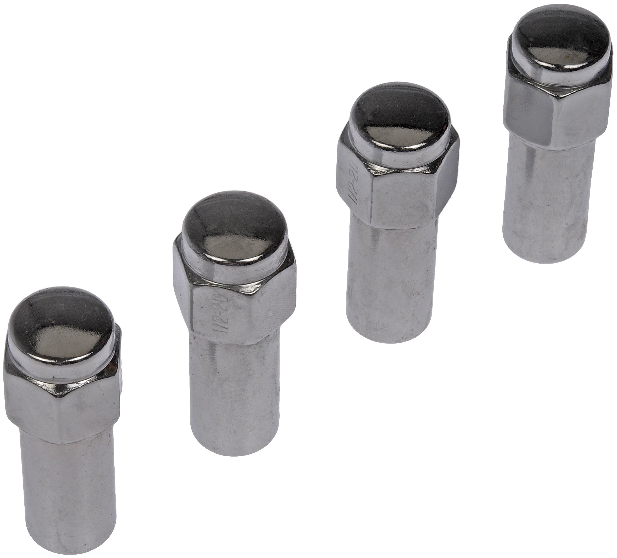 Dorman 711-202 Wheel Nut Chrome Crager Sat Mag 1/2-20, 4 Pack