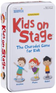 briarpatch | kids on stage: the charades game for kids travel tin, ages 3+