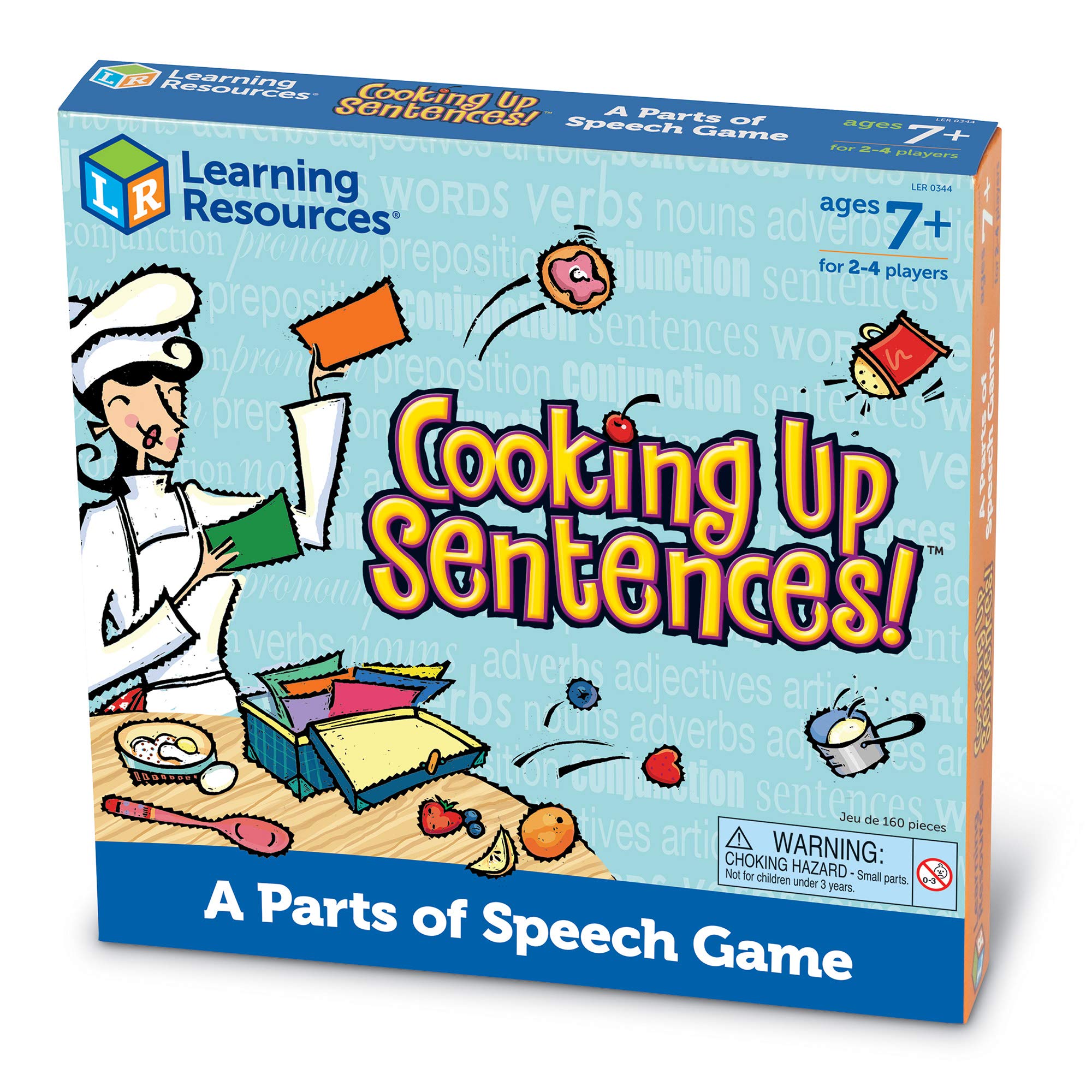 Learning Resources Cooking Up Sentences Game, 2-4 Players, Ages 7+