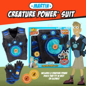 Wild Kratts Creature Power Suit Martin (Large 6-8X) Includes Vest, Gloves & 2 Power Discs for Halloween Costume, Pretend Play & Dress Up -Officially Licensed Toys for Children- Gift for Kids Boy Girl