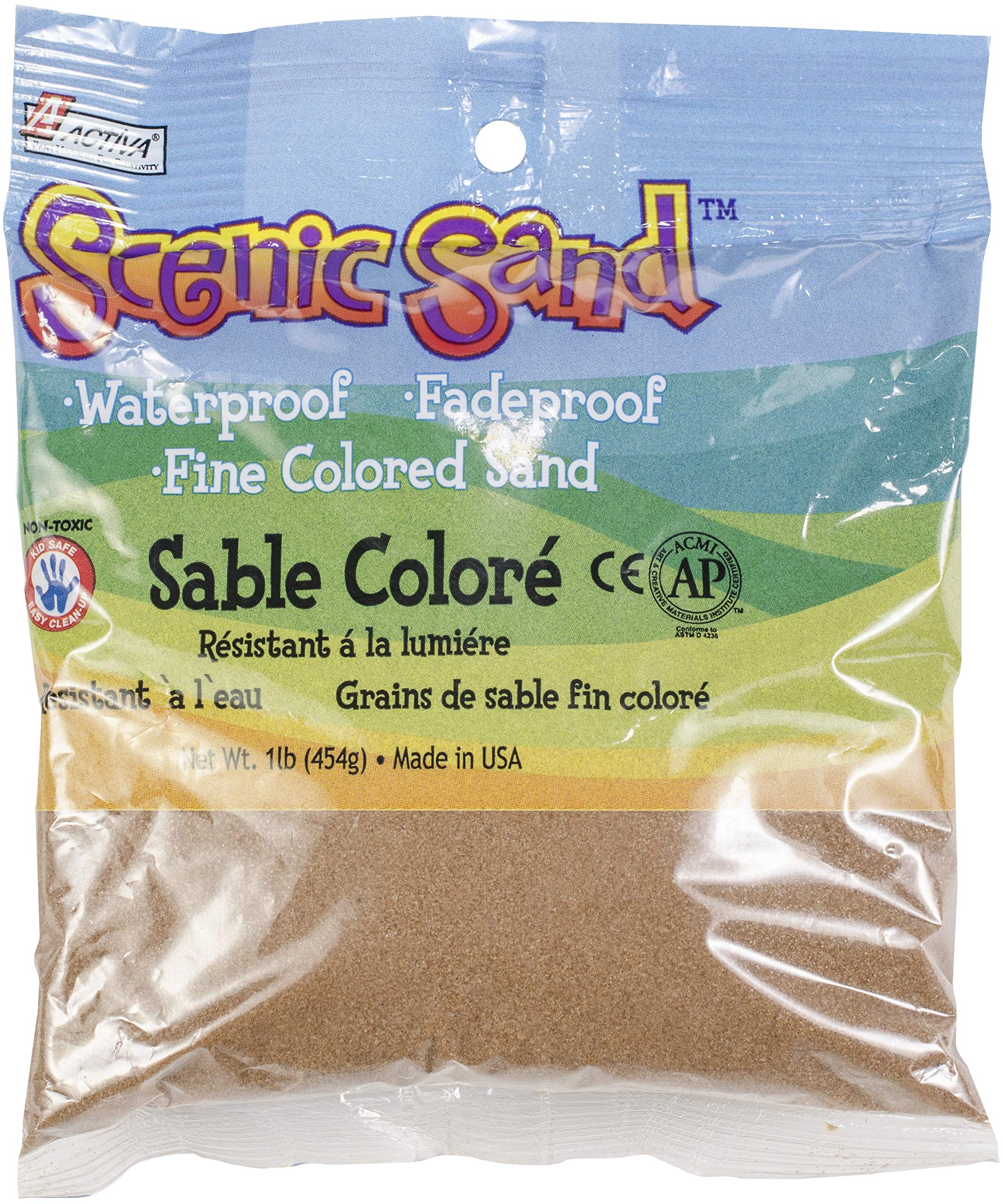 ACTIVA Scenic Sand, 1-Pound, Coco Brown (SAND-14495)