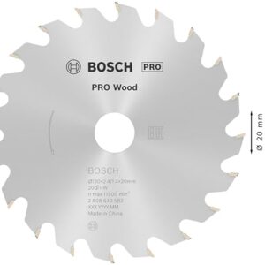 Bosch 2608640582 Circular Saw Blade"Top Precision" Opwoh 5.11inx20mm 20T