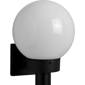 Progress Lighting P5626-60 Acrylic Globe Outdoor, 8-Inch Width x 15-Inch Height, Black