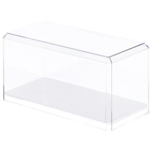 pioneer plastics 094cd clear plastic display case for 1:24 scale cars (mirrored), 9" w x 4.125" d x 4.375" h (mailer box)