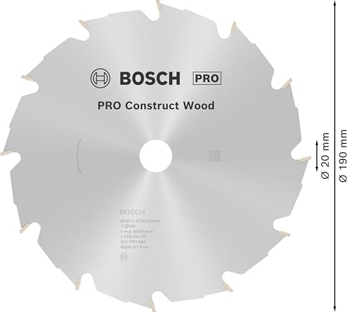 Bosch 2608641201 Circular Saw Blade "Top Precision" Cwwoh 7.48inx20mm 12T