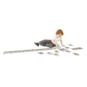 Melissa & Doug Alphabet Express Jumbo Jigsaw Floor Puzzle (27 pcs, 10 feet long) - FSC Certified