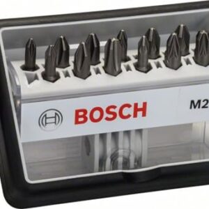 Bosch 2607002564 Extra Hard Screwdriver Bits Plus Holder, Ph/Pz, 25mm Length