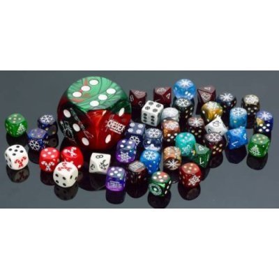 Chessex Dice: Twenty Sided Dice - D20 - Random Group of Twenty Sided Die (You Pick How Many You Want), 6 Dice