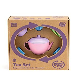 Green Toys Tea Set - BPA / Phthalates Free Play Toys for Gross Motor, Fine Skills Development. Kitchen Toys