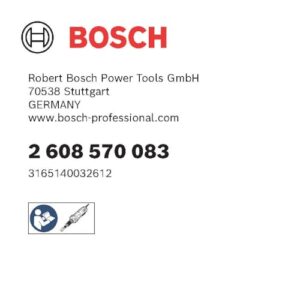 Bosch 1x Collet with Locking nut (Ø 1/8'', Accessories for Straight Grinders)