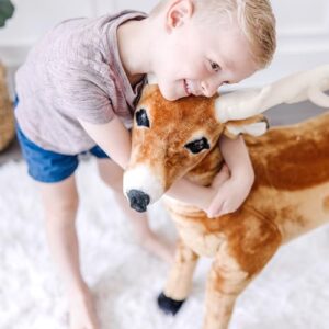 Melissa & Doug Giant Deer - Lifelike Stuffed Animal (over 3 feet long)