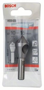 bosch 2608597513 hss-e hole type 90° countersink, 10mm shank, blue