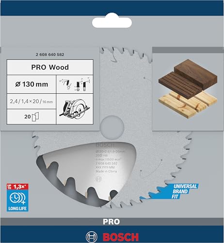 Bosch 2608640582 Circular Saw Blade"Top Precision" Opwoh 5.11inx20mm 20T