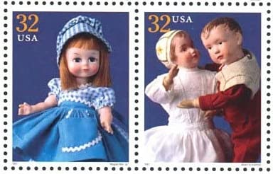 Classic American Dolls (Sheet of 15) 32 Cent US Postage Stamps 1997 Scott #3151