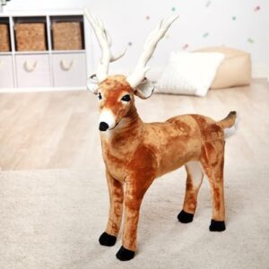 Melissa & Doug Giant Deer - Lifelike Stuffed Animal (over 3 feet long)