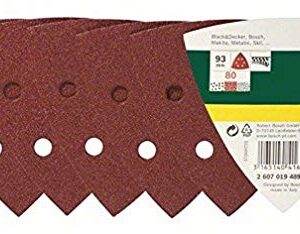 Bosch 2607019489 Sanding Pad Set of 25 Piece for Delta 93 Sanders Grain: 80