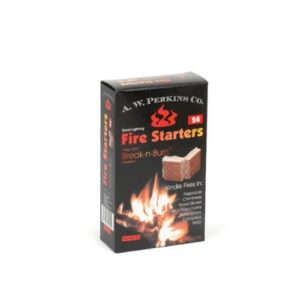 aw perkins break-n-burn fire starter squares - 24 squares per box