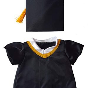 Graduation Cap & Gown Outfit Teddy Bear Clothes Fits Most 14" - 18" Build-a-bear and Make Your Own Stuffed Animals