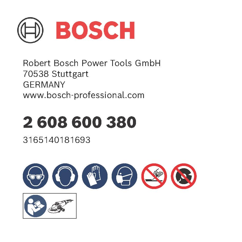 Bosch Professional 2608600380" Expert Cutting Disc for Steel, Black, 300 x 3.5 x 22 mm