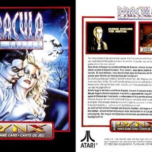 Dracula the Undead Game for Atari Lynx