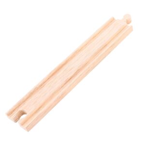 Bigjigs Rail Long Straights (Pack of 4) - Other Major Wooden Rail Brands are Compatible