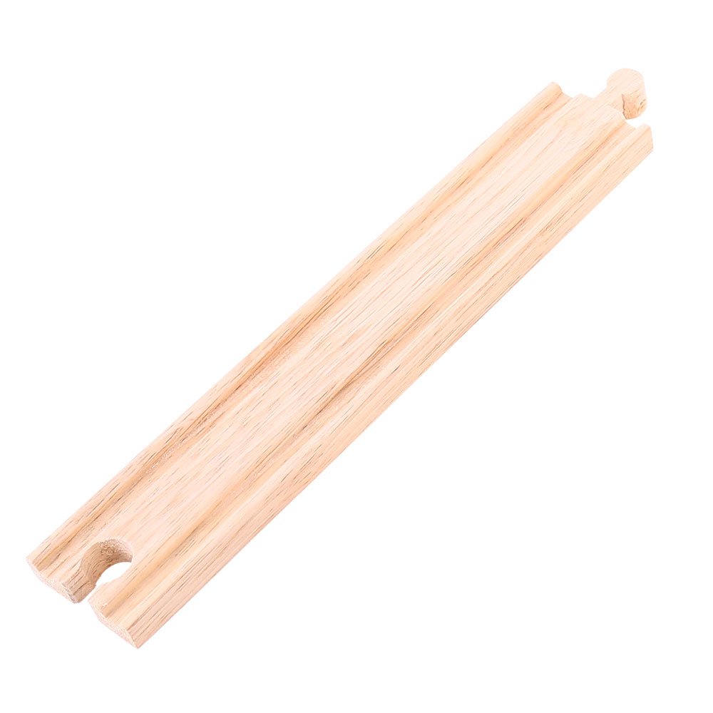 Bigjigs Rail Long Straights (Pack of 4) - Other Major Wooden Rail Brands are Compatible