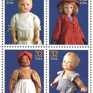 Classic American Dolls (Sheet of 15) 32 Cent US Postage Stamps 1997 Scott #3151