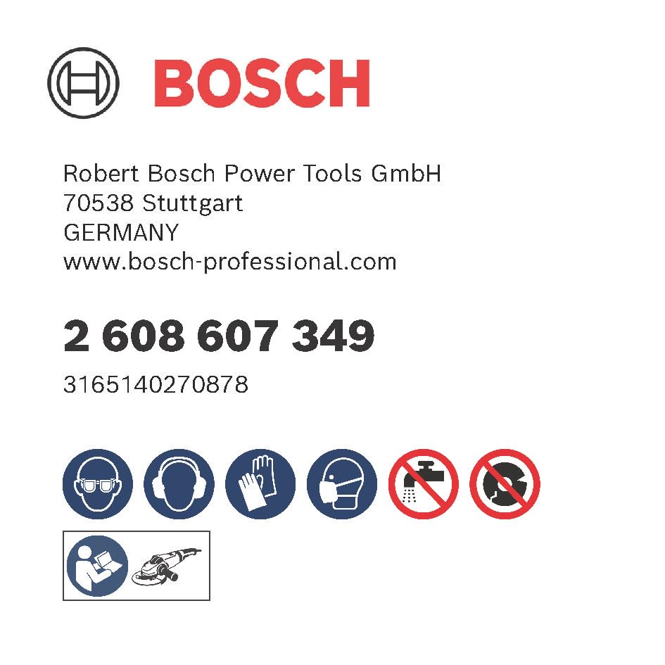 Bosch 2608607349 22 mm Metal Flap Disc for Angle Grinders