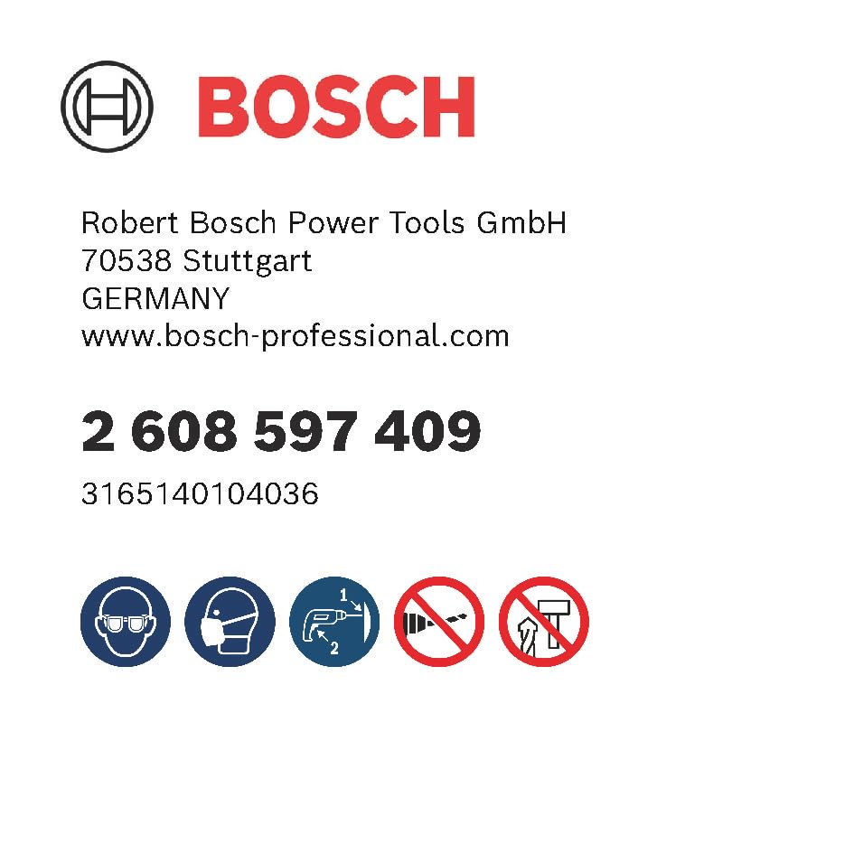 Bosch 2608597409 Formwork Drill Bit SDS+ 18mmx23.62In