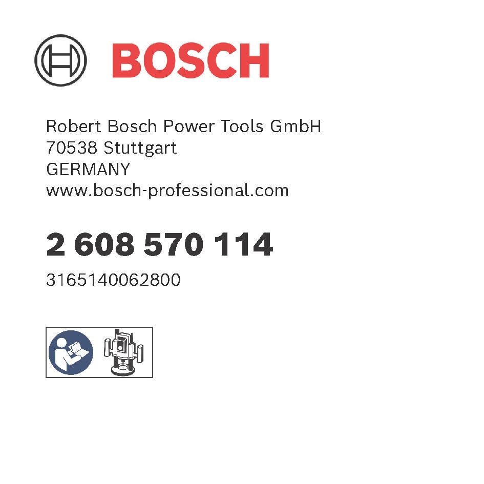 Bosch 2608570114 Collet/Nut Set for Bosch Routers