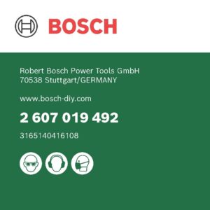 Bosch DIY Schleifblatt verschiedene Materialien für Exzenterschleifer (25 Stück, Ø 125 mm, Körnung 60)