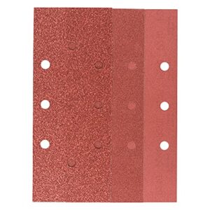 Bosch 25 Sanding Sheet Set for Orbital Sanders, B&D hole, 60-240 Grit, 93x230mm