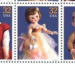 Classic American Dolls (Sheet of 15) 32 Cent US Postage Stamps 1997 Scott #3151