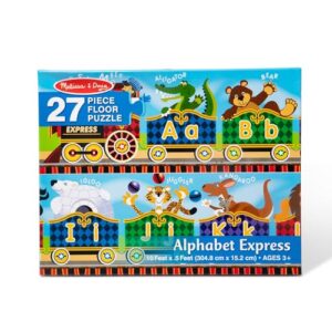 Melissa & Doug Alphabet Express Jumbo Jigsaw Floor Puzzle (27 pcs, 10 feet long) - FSC Certified