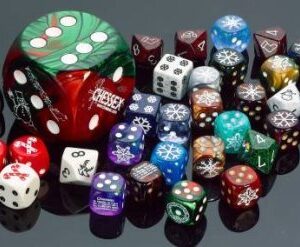 Chessex Dice: Twenty Sided Dice - D20 - Random Group of Twenty Sided Die (You Pick How Many You Want), 6 Dice