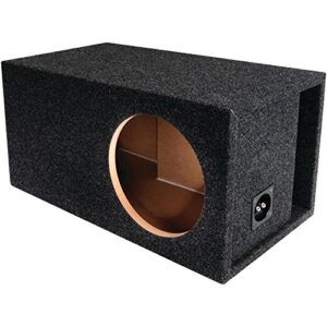 bbox single vented 15 inch subwoofer enclosure - spl-tuned single car subwoofer boxes & enclosures - premium subwoofer box improves audio quality, sound & bass - nickel finish terminals