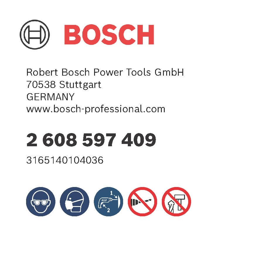 Bosch 2608597409 Formwork Drill Bit SDS+ 18mmx23.62In