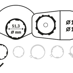 Bosch Professional Protective Guard Without Cover (Ø 115 mm, Accessories Angle Grinders)