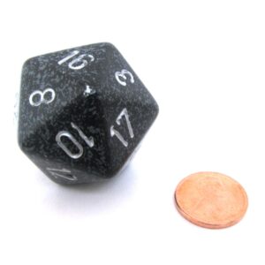 Jumbo d20 Counter - Speckled 34mm Dice: Ninja