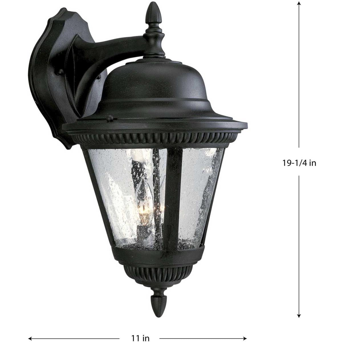 Progress Lighting P5864-31 Westport Outdoor, 11-Inch Width x 18-3/4-Inch Height, Black